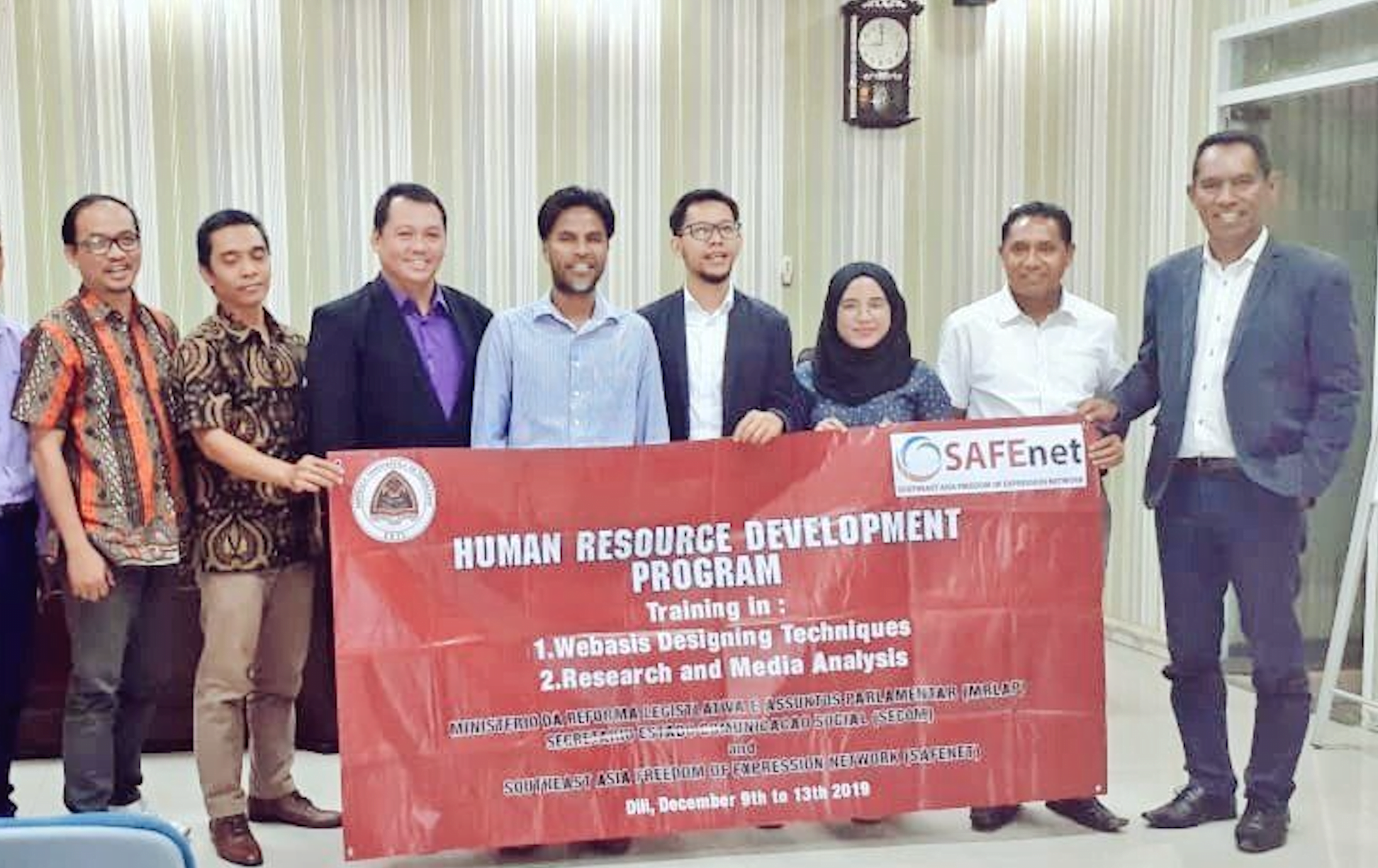SAFEnet dan Pemerintah Timor Leste Jalin Kerja Sama lewat Pelatihan Komunikasi Digital - SAFEnet